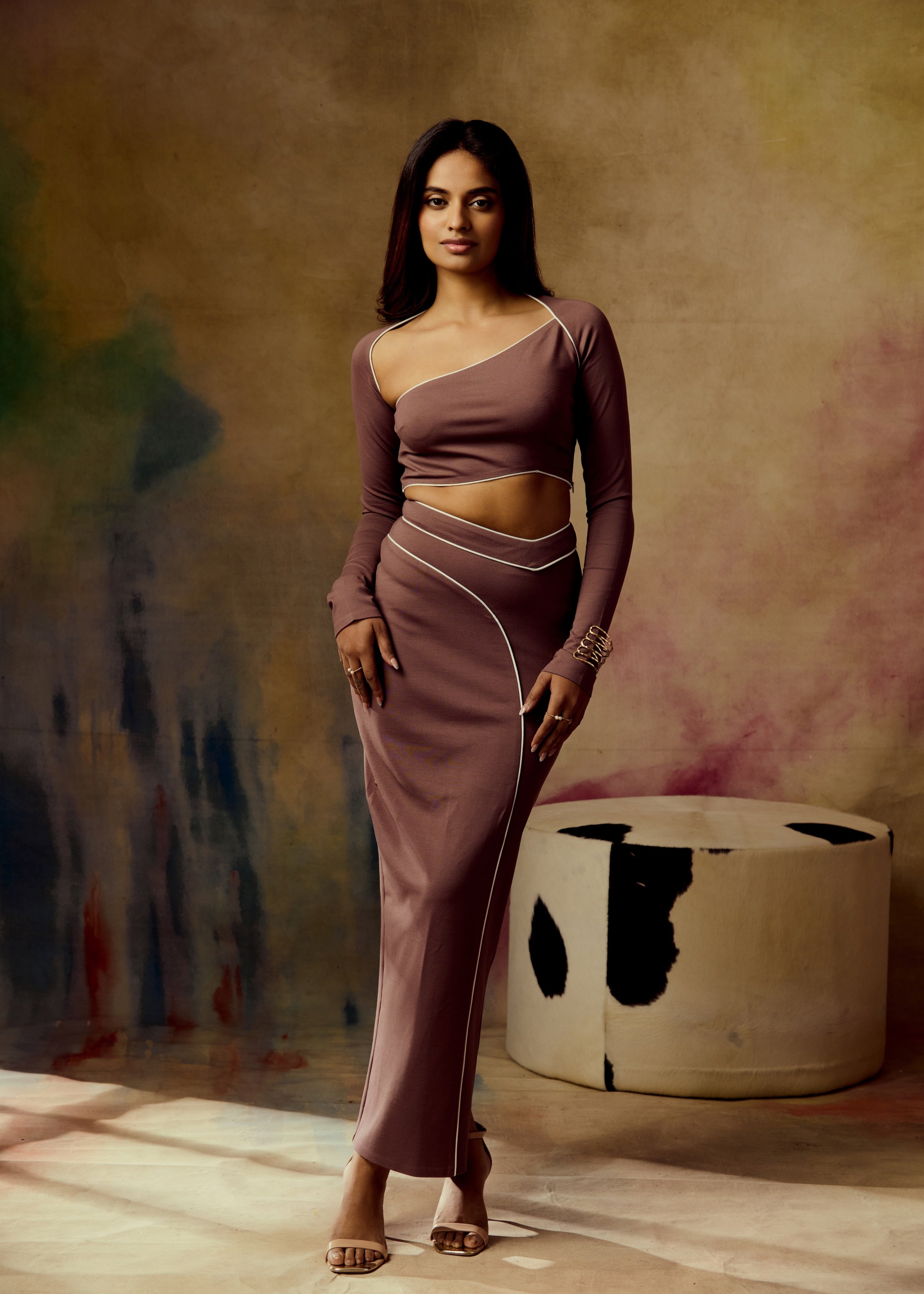 Vienne Brown Bodycon Maxi Skirt – Lea Clothing Co.