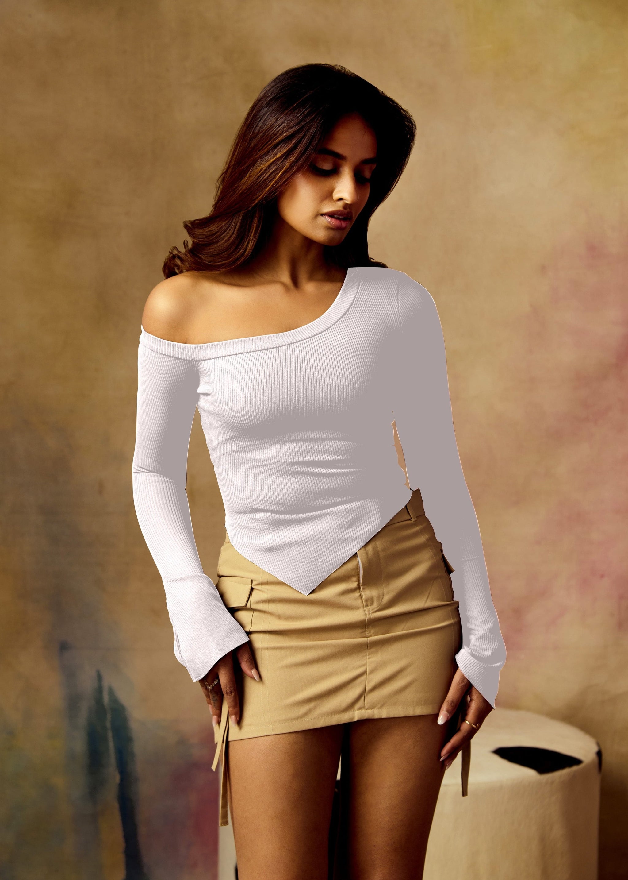 Malea White Off-Shoulder Top
